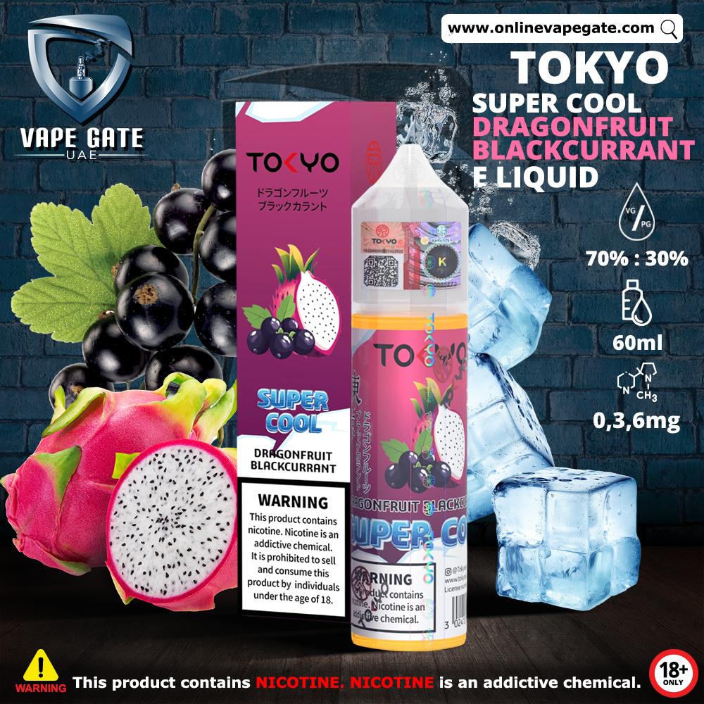 Tokyo Dragonfruit Blackcurrant 60ml E-Liquid Dubai Price | Same Day ...